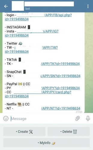 Telegram phishing bots and channels: how it works | Securelist