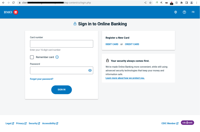 Phishing pages placed on hacked websites | Securelist