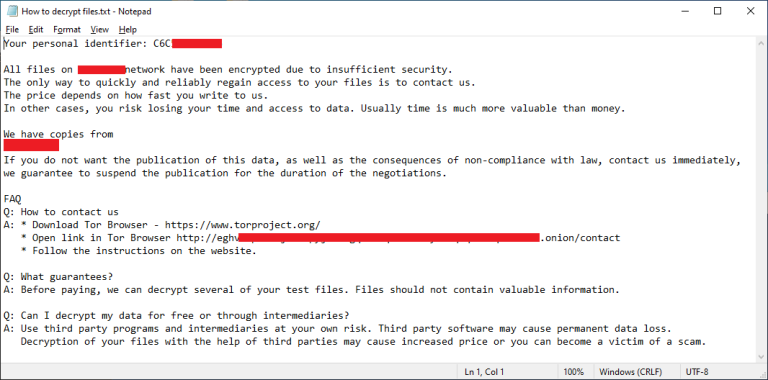 Evolution of Mallox: from private ransomware to RaaS | Securelist