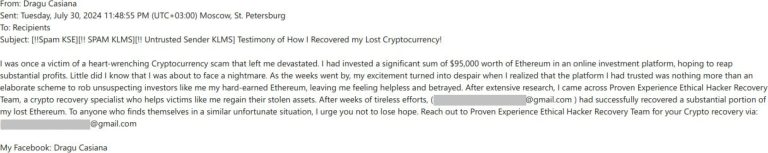 What “Nigerian” spam looks like in the mid-2020s | Securelist