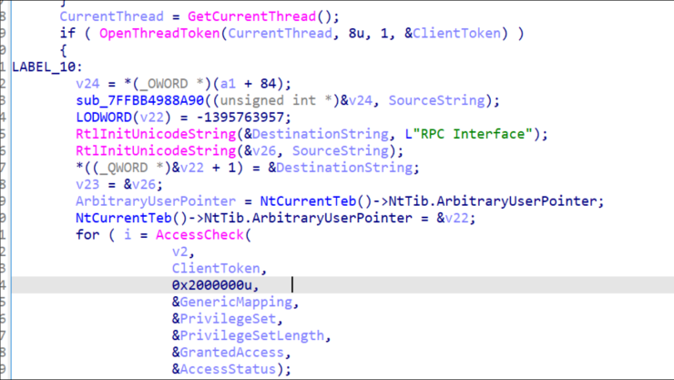 Accessing the MS-NRPC interface as the RPC client without ...