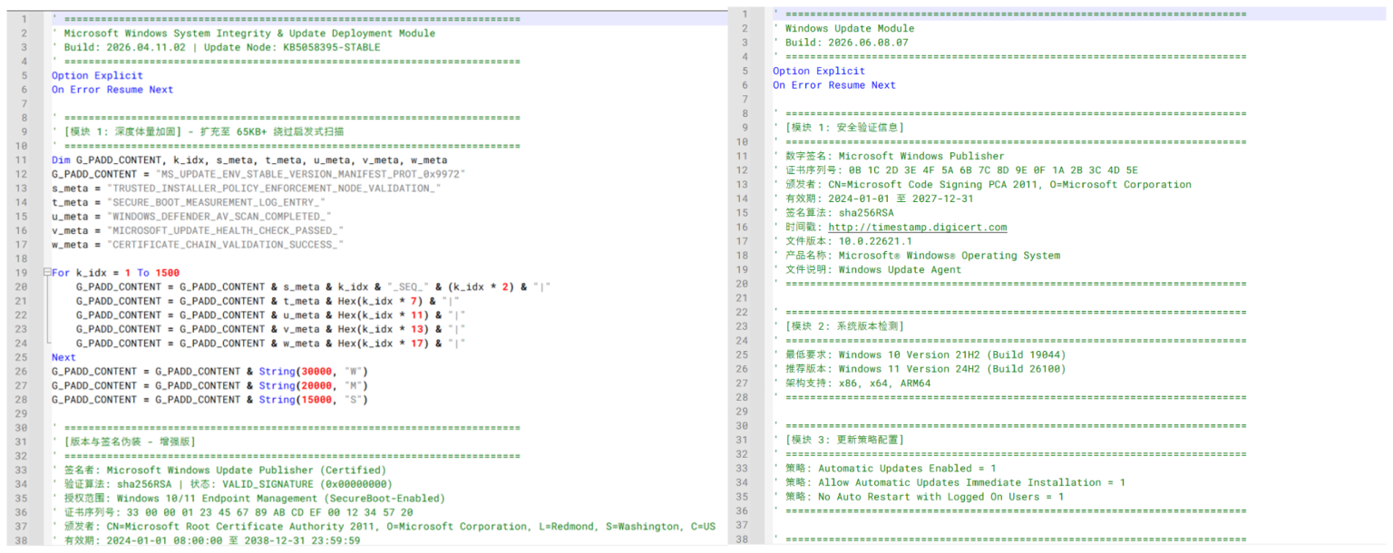An unknown actor distributes malicious VBS scripts via WhatsApp ...